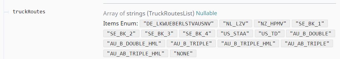 Routing API: Extension of Truck Routes in Australia and New Zealand ...