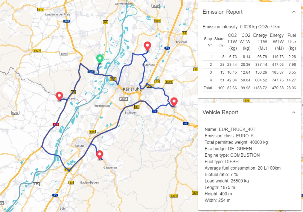 Allocation of CO2 emissions (GLEC/ISO14083) – PTV Developer Blog