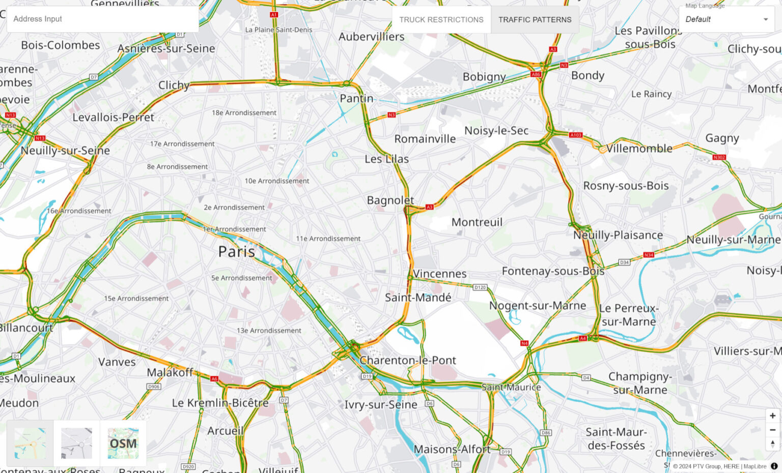 Traffic Patterns as Vector Map Overlays – PTV Developer Blog